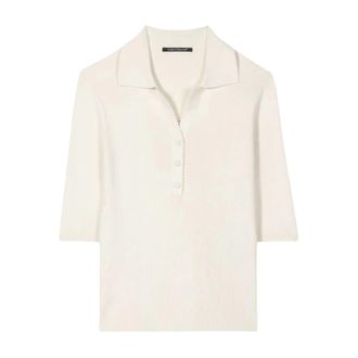 Luisa Cerano Geripptes Poloshirt - - Knitwear - Damen - Beige - XL
