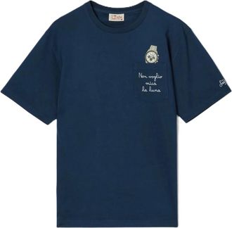 MC2 Saint Barth Homme, Tops, Bleu, Taille: M Austin Cotton T-Shirt