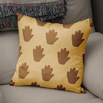 Bonamaison Le Jardin du Lin Kissen Zierkissenbezug Kissenbezug, Brauntöne Dekoration, Weich Bequem, Für Zuhause Autos Büro Sofa Wohnzimmer Couch Schlafzimmer Dek