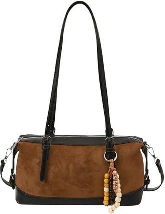 Generic Sac &agrave; bandouli&egrave;re en cuir synth&eacute;tique de grande capacit&eacute; avec fermeture &eacute;clair pour femme, sac &agrave; main &agrave; bandouli&egrave;re, sac &agrave; bandouli&egrave;re pour voyage, sh