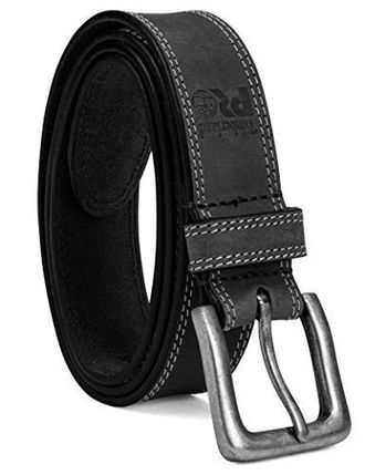 Timberland Timberland Ceinture en Cuir de Bateau de 38 mm, Bottes, Noir, 38 W/33 L Homme
