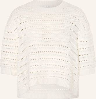 OPUS Strickshirt Ploomina weiss