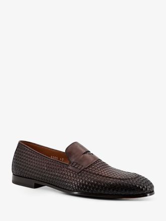Doucal's Mens Leather Loafers Brown