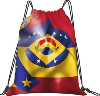 Generic Flagge Von Venezuela (Druck) Zuziehbeutel Tasche Verstellbar Unisex Beutel for Urlaub Alltag Schwimmen 36X42Cm