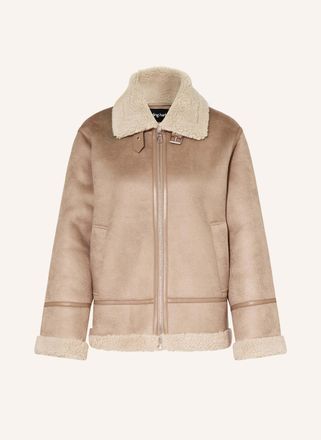 Darling Harbour Darling Harbour Jacke In Lederoptik Mit Teddyfell braun