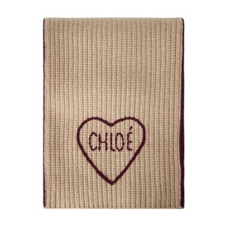 Chlo&eacute; Encoeur Schal - - Accessories - Damen - Beige - ONE SIZE