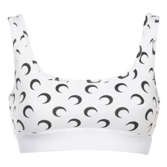Marine Serre Femme, Tops, Blanc, Taille: 38 FR Hauts sans manches