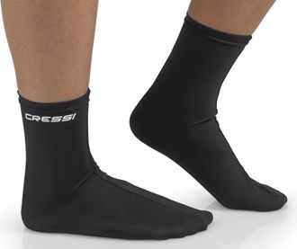 Cressi Fins Socks Black - Socken für Menschen, die in ihren Flossen leben und die perfekte Passform einer vollen Fußflosse benötigen, Schwarz, für Erwachsene