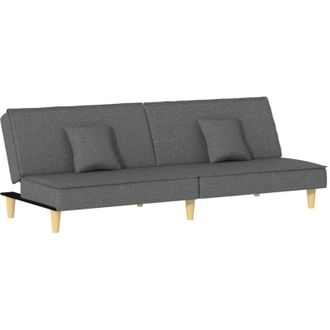 vidaXL Schlafsofa Dunkelgrau Stoff - Vidaxl