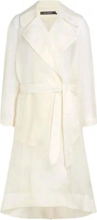Karl Lagerfeld Femme, Manteaux, Beige, Taille: 40 FR Manteau Ceintur&eacute;