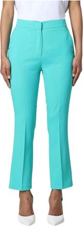Liu Jo Femme, Pantalons, Vert, Taille: 44 FR Cropped Flare Pantalons