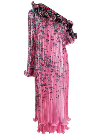 Givenchy robe volant&eacute;e &agrave; fleurs - Rose