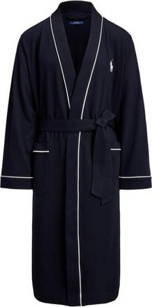 Polo Ralph Lauren Robe de chambre imprim&eacute;e - Homme - V&ecirc;tements de nuit et de d&eacute;tente - Bleu - Taille: 2XS