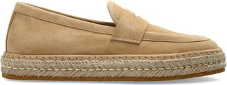 Giorgio Armani Espadrilles en Daim - Femme - Chaussures - Beige - Taille: 44 EU