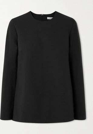 Max Mara T-shirt &Agrave; Manches Longues En Jersey Satin&eacute; - Noir