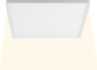 Brilliant LED Deckenleuchte Lumaro 42×42 cm - ultraflache LED Deckenlampe in Weiß - 22W, 3000 Lumen, 4000K neutralweiß - energiesparende Deckenbeleuchtung für W