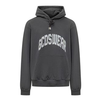 GCDS Logo Gems Hoodie - - Sweatshirts & Hoodies - Herren - Schwarzk - S