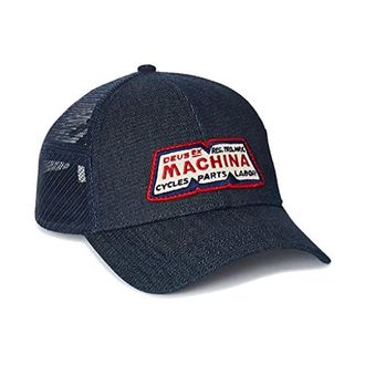 Deus Ex Machina Casquette avec visière bleu Union Trucker, Indigo, Taille Unique