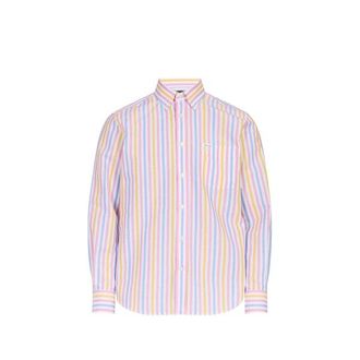 Fa&ccedil;onnable Chemise &agrave; rayures en coton et lin