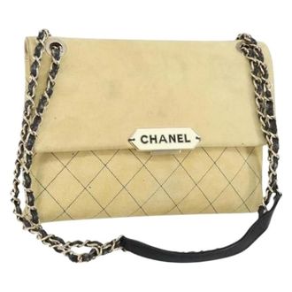 Chanel Pre-owned Wildleder Crossbody Tasche - - Pre-owned - Damen - Beige - ONE SIZE