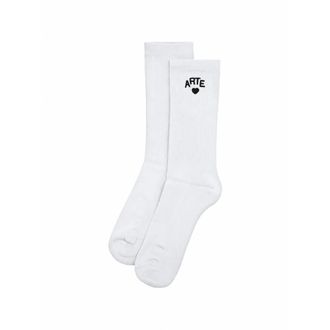 Arte Chaussettes en maille c&ocirc;tel&eacute;e - unisex - Sous-v&ecirc;tements - Blanc - Taille: ONE Size