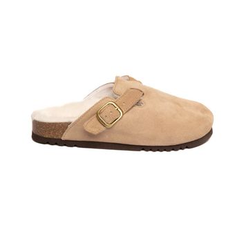 Scholl Femme, Chaussures, Beige, Taille: 36 EU Sabot en Daim