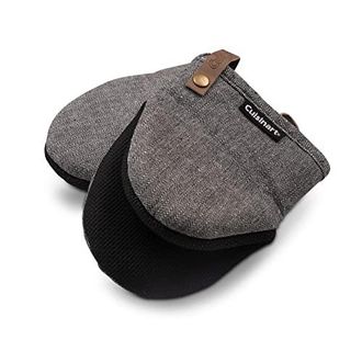 Cuisinart Mini-Handschuhe mit Fischgr&auml;tmuster aus Neopren, Holzkohle, 2er-Set