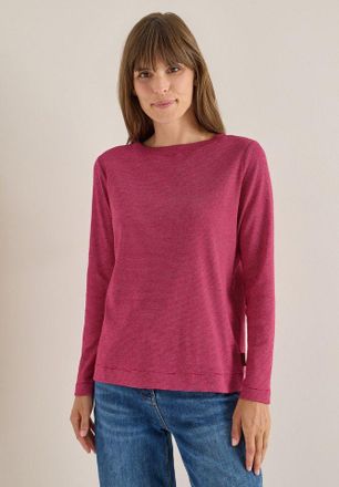Cecil Langarmshirt aus Baumwolle mit Stretchante