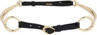 Paco Rabanne Femme, Accessoires, Jaune, Taille: ONE Size Ring Leather Belt