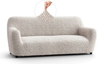 Paulato by GA.I.CO. PAULATO - Sofabezug 3 Sitzer Stretch Mikrofaser, kratzfestes Gewebe, maschinenwaschbar, WavyTech-Technologie und Oeko-TEX-Zertifizierung - Kollektion 