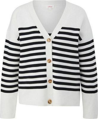 s.Oliver Cardigan Strickjacke Strickjacke in gestreiftem Muster