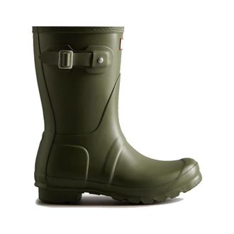 Hunter Kurze- Dunkelolivfarbene Wellington-Stiefel - - Shoes - Damen - Gr&uuml;n - 37 EU