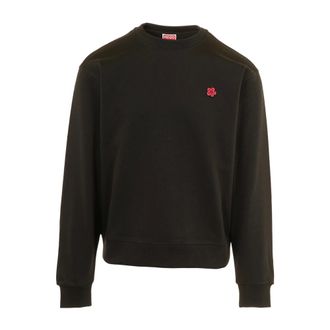 Kenzo Homme, Sweatshirts et sweats &agrave; capuche, Noir, Taille: S SweaT-shirt Classique Noir Fleur