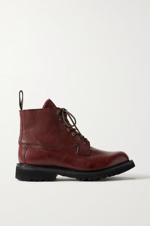 Gabriela Hearst Bottines En Cuir Textur&eacute; Camilla X Trickers - Marron
