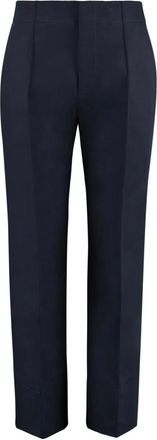 Bottega Veneta Femme, Pantalons, Bleu, Taille: 36 FR Pantalon large raccourci