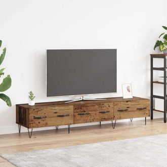 vidaXL vidaXL Meuble TV Bois ancien 150 x 36 x 30 cm Bois ding&eacute;nierie