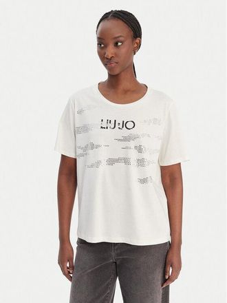 Liu Jo T-Shirt TA6265 JS923 Wei&szlig; Regular Fit