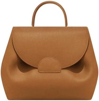 Generic Sac de transport polyvalent en cuir véritable for femme(Camel,S)