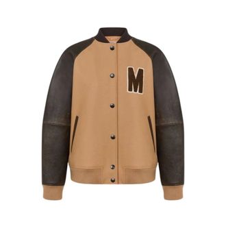 Moschino Femme, Vestes, Multicolore, Taille: 38 FR Wool Cloth Bomber Jacket