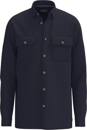 Fynch-Hatton Cord Overshirt mit Kentkragen Navy / 3XL