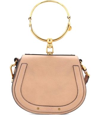 Chlo&eacute; Nile Leather Small crossbody bag - Nude