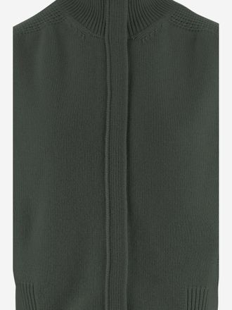 SA SU PHI Womens Cashmere Sleeveless Sweater Green