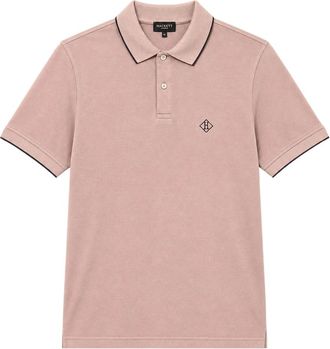 Herno Homme, Tops, Rose, Taille: XL Polo Brod&eacute; Logo