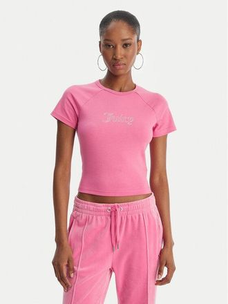 Juicy Couture T-Shirt Baby JCWCT126317 Rosa Slim Fit