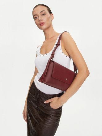 Calvin Klein Handtasche Calvin Klein Ck Daily Shoulder Bag Pebble K60K612139 Dunkelrot