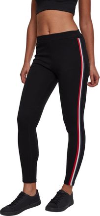 Urban Classics Damen Skinny Leggings Ladies 3 - Tone Tape TB1936, Gr. 36 (Herstellergröße: S), Mehrfarbig (Black/Firered/White/Navy 01320)