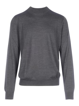 Nome Pull Col Rond - Gris Foncé