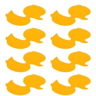 Angoily 24 St&uuml;ck rutschfeste Badewannenaufkleber mit Niedlichen Gelben Enten wasserdichte und Selbstklebende Duschsticker aus Flexiblem Gummi f&uuml;r Badezimmer S