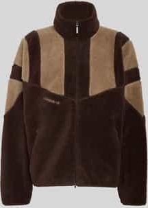 adidas Originals Relaxed Fit Teddyjacke mit Logo-Stickerei