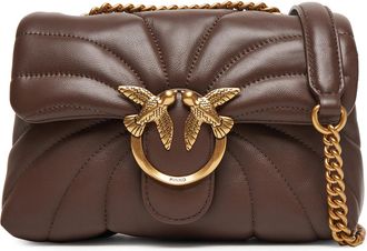 Pinko Handtasche PINKO Love Puff Mini Cl AI 24-25 PLTT 100039 A1EX Braun